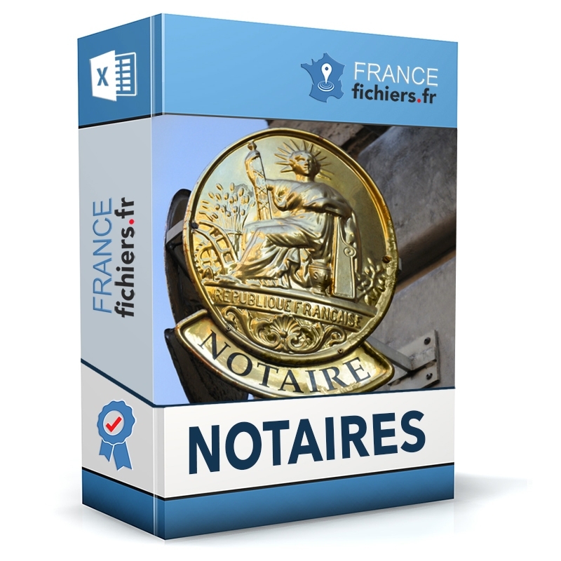 Fichier des Notaires en France - Format Excel - Disponible en 5mn